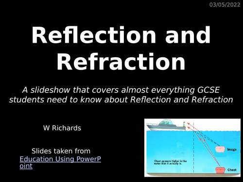 GCSE Reflection, Refraction and lenses | Teaching Resources