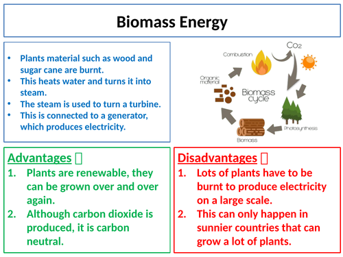 Renewable Energy Resources Information cards and blank worksheets ...