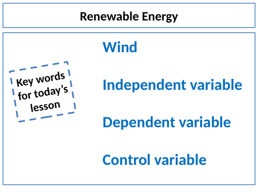 Renewable Energy; Wind Turbine Investigation | Teaching Resources
