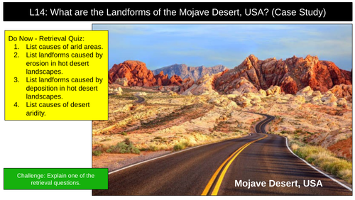 Desert Case Study Landforms | Teaching Resources