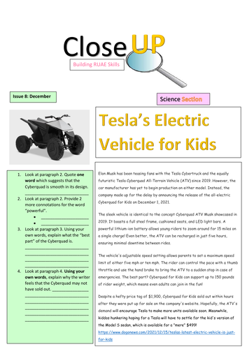 BGE Newspaper (RUAE Skills): Issue 8 | Teaching Resources BGE Newspaper (RUAE Skills): Issue 8 | Teaching Resources