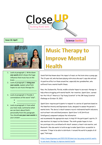 BGE Newspaper (RUAE Skills): Issue 12 | Teaching Resources BGE Newspaper (RUAE Skills): Issue 12 | Teaching Resources