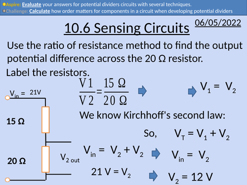 OCR AS Physics: Sensing Circuits | Teaching Resources OCR AS Physics: Sensing Circuits | Teaching Resources
