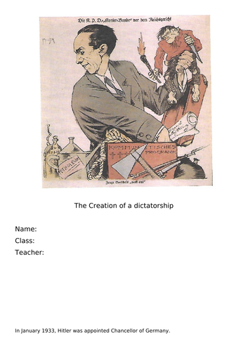 Booklet - The Creation of a Dictatorship - Weimar and Nazi Germany ...
