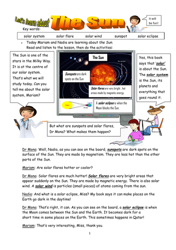 Physics and Cosmology! The Sun | Teaching Resources