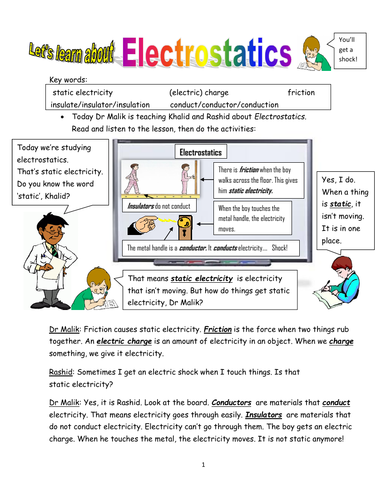 Physics! Electrostatics | Teaching Resources