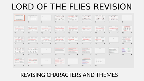 Lord of the Flies Final Revision Lesson 2024 | Teaching Resources