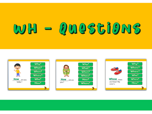 WH - questions | Teaching Resources