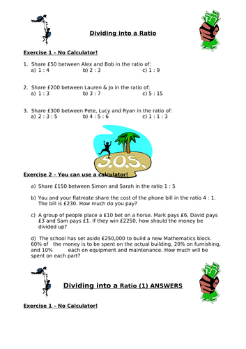 Igcse Percentages And Ratio Teaching Resources