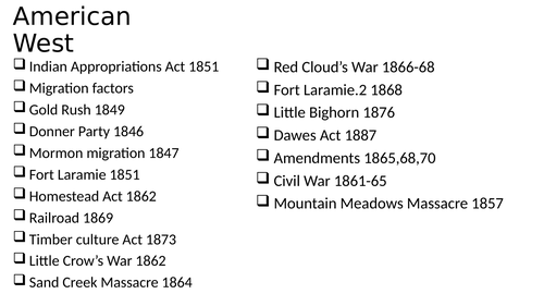AQA GCSE History specification checklist | Teaching Resources AQA GCSE History specification checklist | Teaching Resources