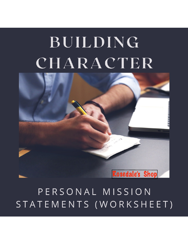 Personal Mission Statement Worksheet