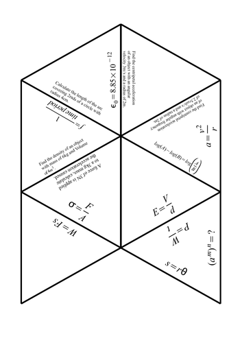 Physics/Engineering Formulae Tarsia | Teaching Resources
