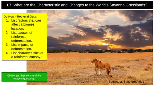 Savanna AQA | Teaching Resources