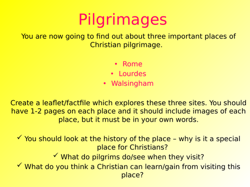 Catholic Pilgrimage | Teaching Resources