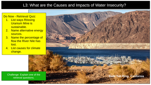 Water Security AQA | Teaching Resources