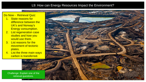Energy Resource Environment | Teaching Resources