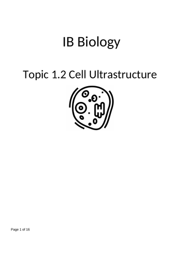 Cell Ultra structure revision | Teaching Resources