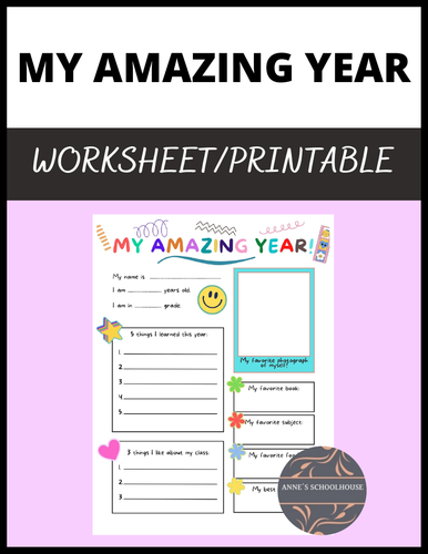 My Amazing Year | Teaching Resources