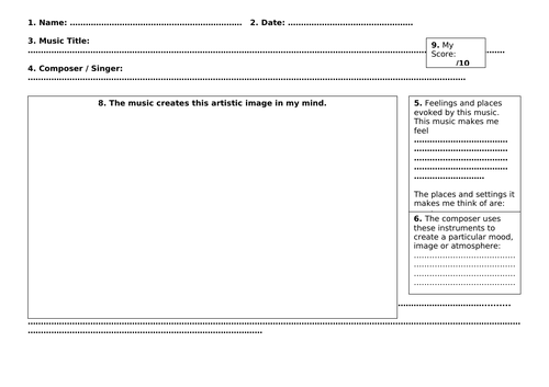Year 9 History of Music (listening) | Teaching Resources