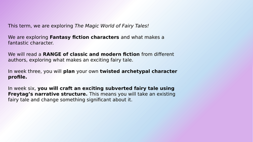 Fairy Tale Introduction & Conventions | Teaching Resources