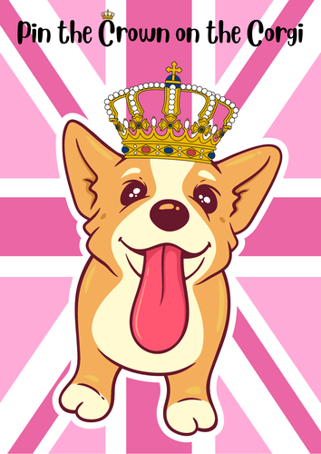 Pin the Crown on the Corgi - Queen's Jubilee Fun Classroom Game ...