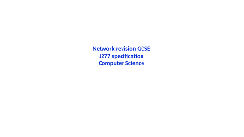 GCSE Networking Exam Questions with MS - All in one slides for revision ...