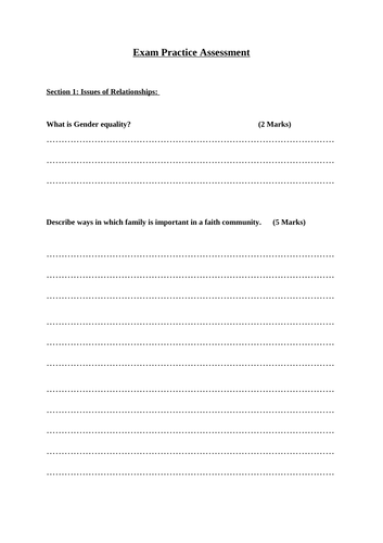 GCSE RS Exam Practice (Eduqas spec) | Teaching Resources