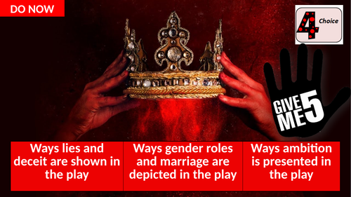 'Macbeth' - Big Quiz Revision KS4 | Teaching Resources