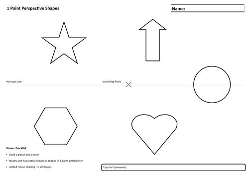 1 Point Perspective Tasks | Teaching Resources 1 Point Perspective Tasks | Teaching Resources