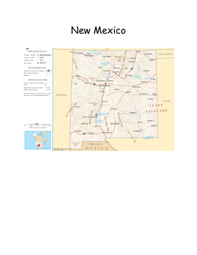 New Mexico Geography | Teaching Resources