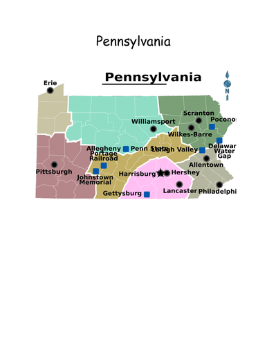 Pennsylvania Geography | Teaching Resources