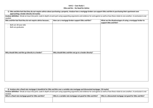 Unit 2 - Case study 1 questions | Teaching Resources Unit 2 - Case study 1 questions | Teaching Resources