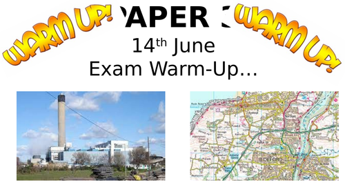 AQA Geography GCSE Paper 3 warm up 2022 | Teaching Resources