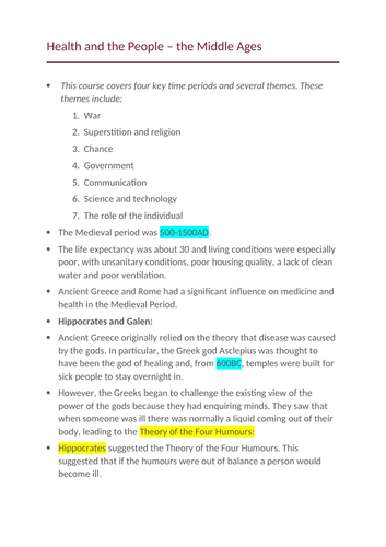 AQA GCSE History Notes - Teaching Resources - TES