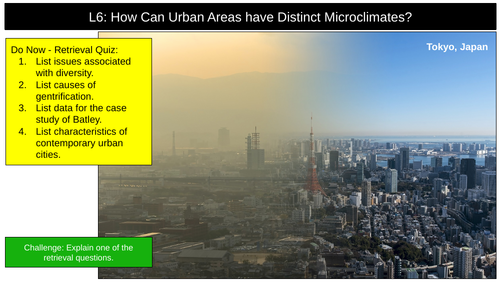 Microclimates Urban AQA | Teaching Resources
