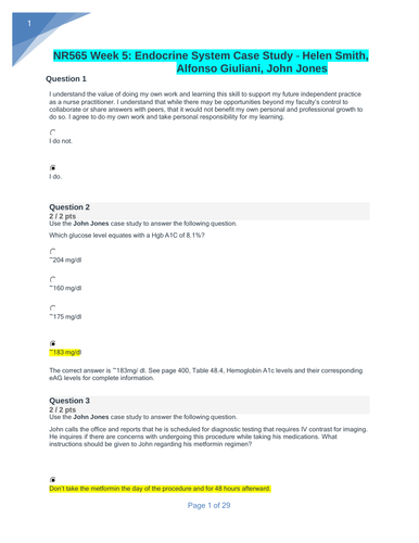NR565 Week 5 Endocrine System Case Study – Helen Smith, | Teaching ... NR565 Week 5 Endocrine System Case Study – Helen Smith, | Teaching ...