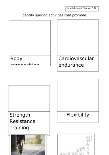 Identifying specific physical activities | Teaching Resources