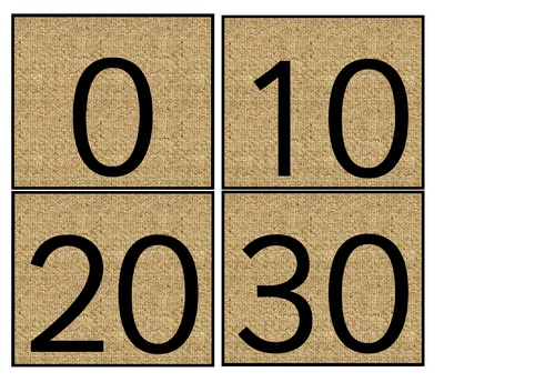 Natural Numbers for Numeracy Display | Teaching Resources