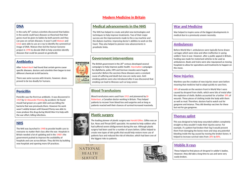 modern medicine revision poster | Teaching Resources