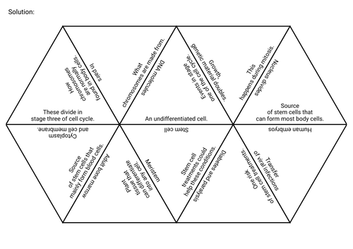 Cell Division Tarsia Puzzle | Teaching Resources Cell Division Tarsia Puzzle | Teaching Resources