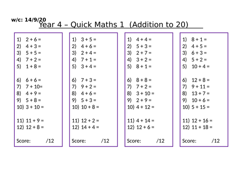 Primary Maths Resources: Maths Worksheets and Materials for KS1 and KS2 ...