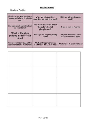Collision Theory - complete lesson | Teaching Resources