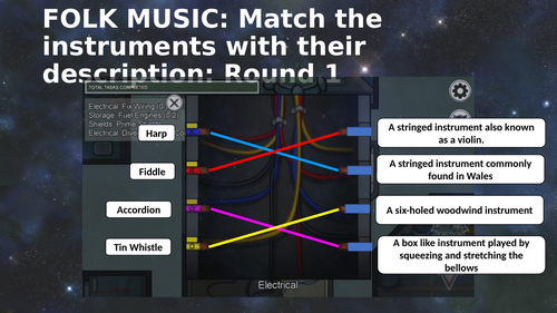 Instrument Description Match Among Us KS3 Starter | Teaching Resources