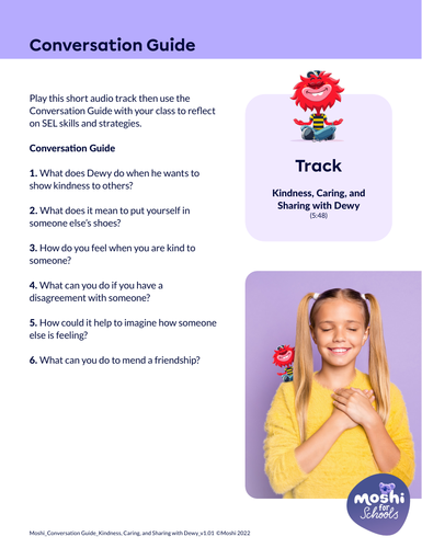 SEL - Kindness, Caring and Sharing with Dewy - Activity | Teaching ...