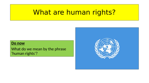 What are human rights? | Teaching Resources
