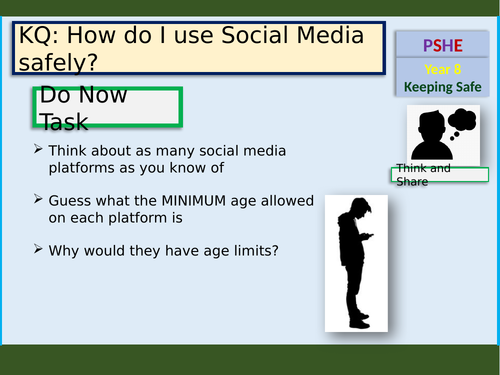 Online Safety PSHE lesson | Teaching Resources
