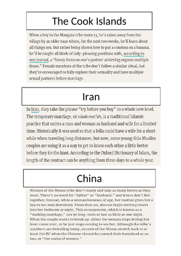 Sex Culture And The Media Pshe Lesson Teaching Resources