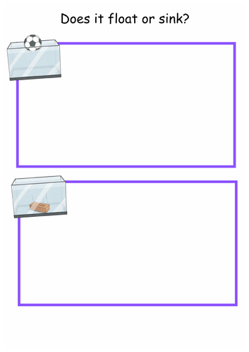 Float or Sink recording sheet | Teaching Resources