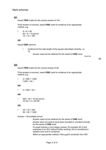 Y6 SATS Maths Reasoning Practise Q's | Teaching Resources