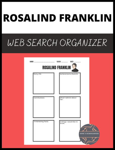 Rosalind Franklin Web Search Organizer/Famous Scientists | Teaching ... Rosalind Franklin Web Search Organizer/Famous Scientists | Teaching ...